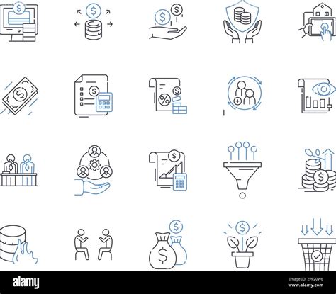 Cyber Stores Line Icons Collection Online Shopping E Commerce Retail Digital Internet