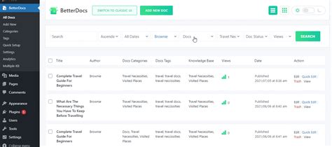 How To Manage Documentation With Betterdocs Advanced List View