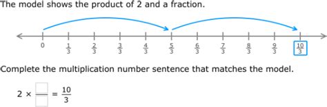 IXL Multiply Fractions By Whole Numbers Using Number Lines Grade Maths Practice