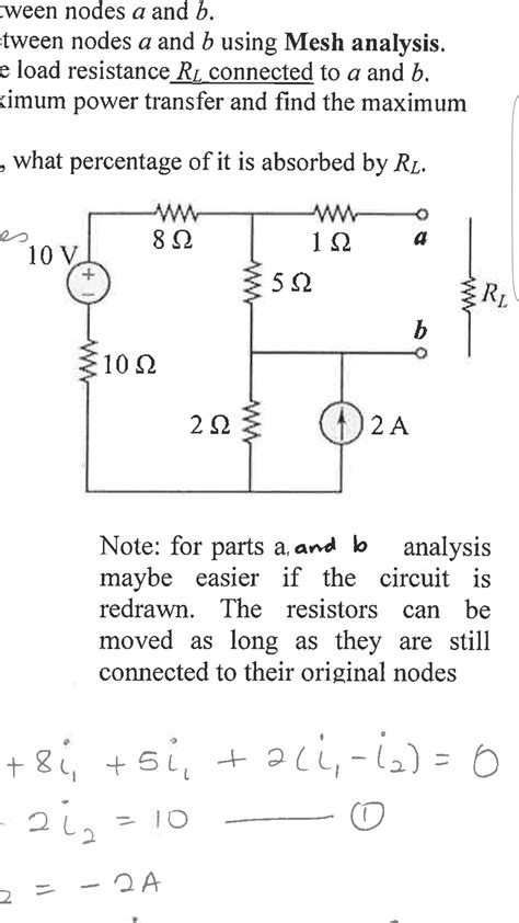 solved use mesh analysis to find vab vbc and the voltage