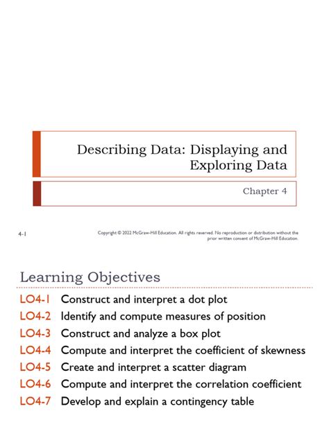 describing data displaying and exploring data pdf