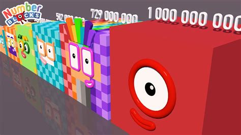 Numberblocks Cube Comparison Zero To One Trillion Biggest Numberblocks Youtube