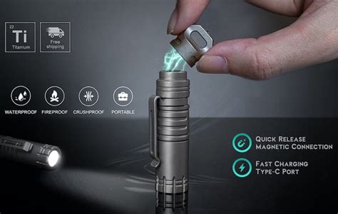 Wayfinder Rechargeable Quick Release Mini Edc Flashlight Geeky Gadgets