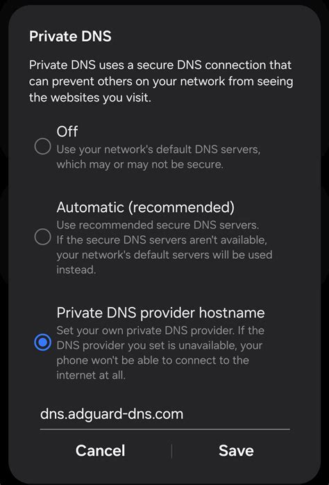 Any Way To Turn Off Private Dns When Using Certain Apps Rgalaxys23ultra