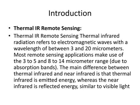 Overview Thermal Remote Sensing Pptx