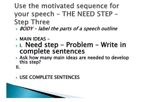Motivated Sequence Ppt