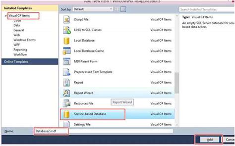 Insert Data Into The Database In Windows Form Using C