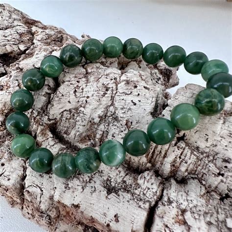 African Jade Elastic Bracelet Malta Stone By Strata Designs Ltd