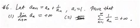 Solved 6 Let An 1 An An1 A1 1 Prove That 1 Limnan Chegg Com