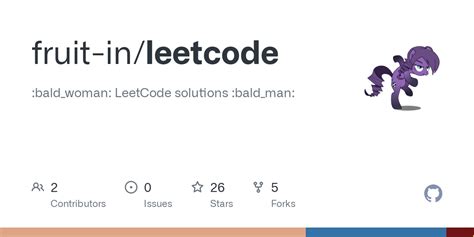 Github Fruit In Leetcode Bald Woman Leetcode Solutions Bald Man