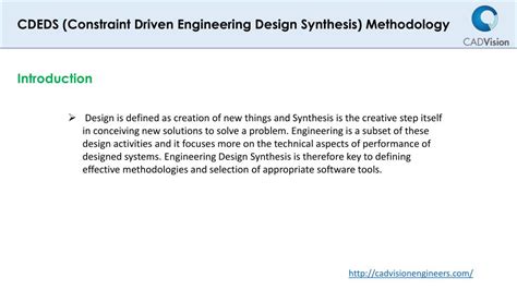 Ppt Cdeds Constraint Driven Engineering Design Synthesis
