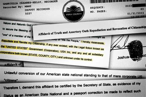 ‘sovereign Citizen Filings Flood Pima County Parallel National