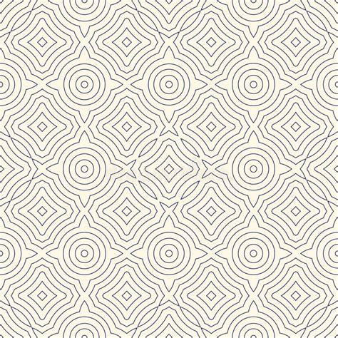 Seamless Pattern With Symmetric Geometric Ornament Abstract Ornaments Background Elegant