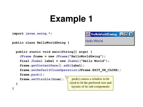 ppt introduction to jfc swing powerpoint presentation free download