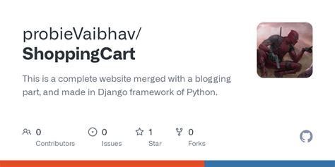 GitHub ProbieVaibhav ShoppingCart This Is A Complete Website Merged With A Blogging Part And