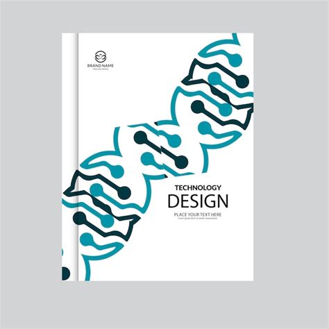 premium vector vector modern tech book cover design