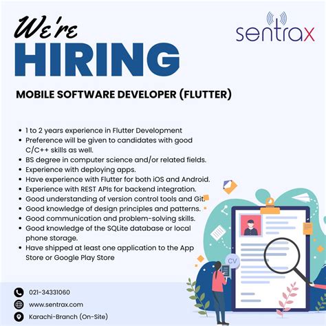 Sentrax On Linkedin Jobs Flutterjob Sentrax Mobiledeveloper