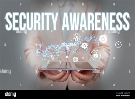 Writing Displaying Text Security Awareness Business Showcase Educating