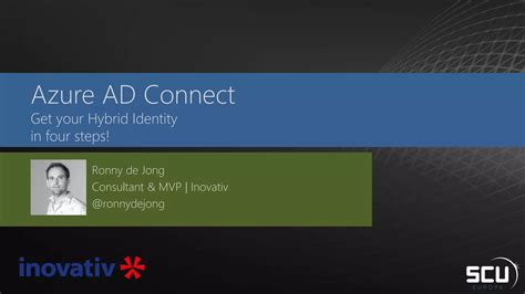 Get Your Hybrid Identity In 4 Steps With Azure Ad Connect Pdf