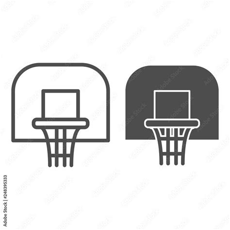 Basketball Hoop Outline