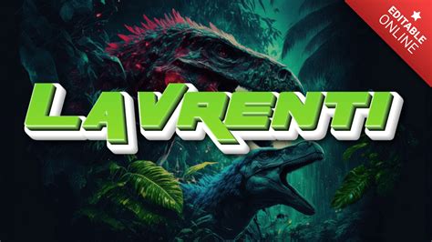 Lavrenti Текстовый эффект хищника Генератор текстовых эффектов