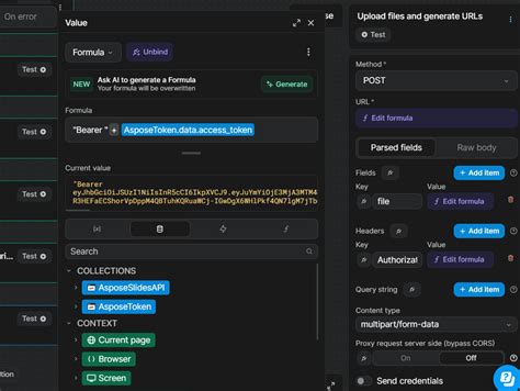 Help Needed Integrating Aspose Api In Weweb For Pptx Conversion To