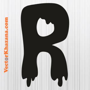 Dripping Letter R Svg | Drippy Letter Png