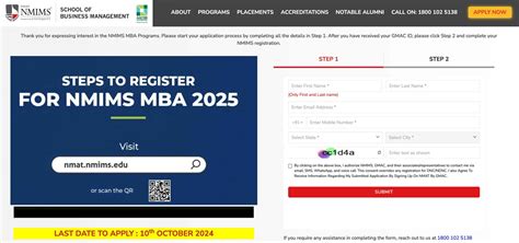 Nmims Registration Nmat Form Filling Portal