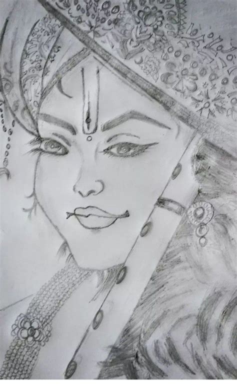 Pin By Nandini Venkateshan On Lord Krishna Painting Krishna Painting Sketches Male Sketch