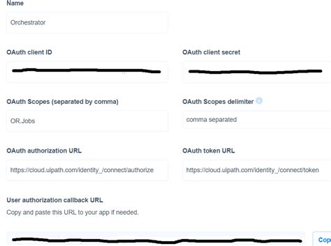 problem connecting external app to orchestrator api orchestrator