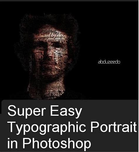 實用photoshop國外教學：文字編排肖像圖 Super Easy Typographic Portrait In Photoshop Odenscope 奧丁眼界 與您分享國外話題