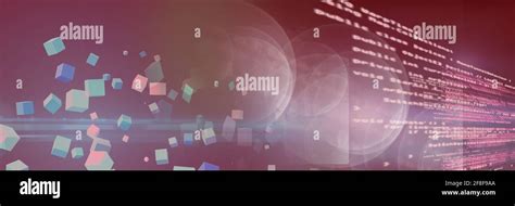 Computer Code And Multicolor Geometric Shapes Against Gradient Background Program Coding