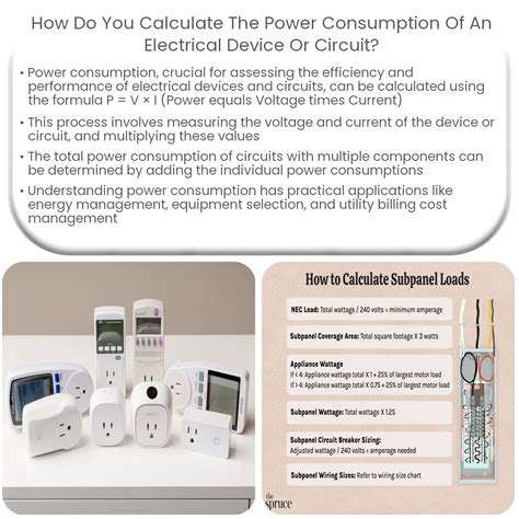 How Do You Calculate The Power Consumption Of An Electrical Device Or Circuit