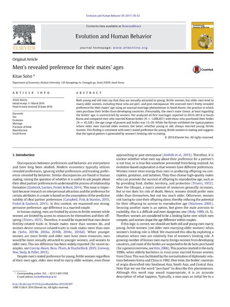 Research 4 Color Red Study Original Article Men S Revealed Preference For Their Mates Ages