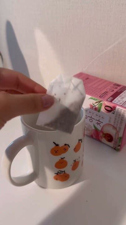 물대신 마시는 차 달달한 복숭아🍑 티백 차 추천 Shorts Youtube