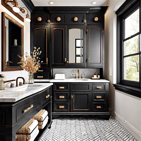 Black Cabinet Bathroom Ideas