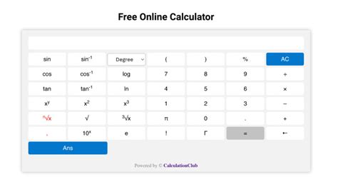 Scientific Calculator Free Online Calculator 2024