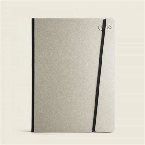 Natural Gray Notebook 13sedicesimi