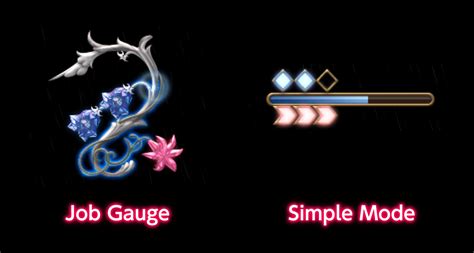 switching the job gauge to simple mode ui guide final fantasy xiv