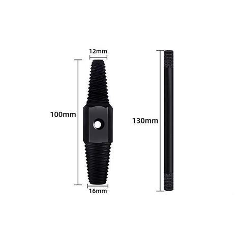 범용 파손 와이어 추출기 수도꼭지 이중 헤드 삼각형 밸브 탭 나사 추출기 파이프 밸브 탭 파손 와이어 나사 1 세트 도구 세트