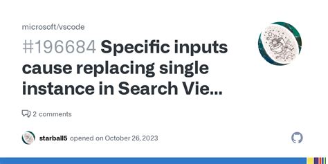 Specific Inputs Cause Replacing Single Instance In Search View To Skip Selection Past The Next