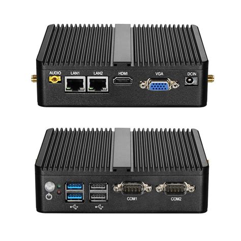 Mini PC Celeron J Quad Core Windows Double LAN COM Mini Ordinateur Sans Ventilateur