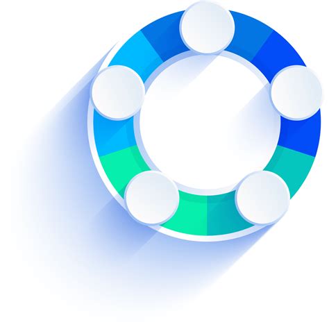 5 Circular Torta Gráfico Diagrama Infográfico 48881483 Png