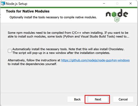 Node js Windows 版のインストールWindows 上