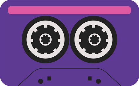 Retro Cassette Tape Antique Radio Playback Cassette In Vintage 90s Style 44618528 Vector Art