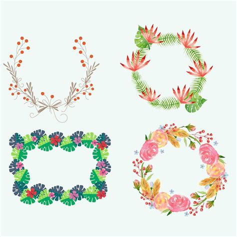 꽃리스 종류 이미지 Freepik에서 무료 다운로드