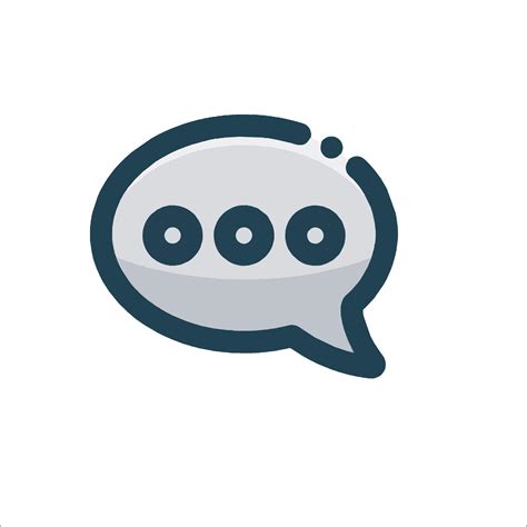 A Speech Bubble With Three Dots Inside It 51847842 Vector Art At Vecteezy
