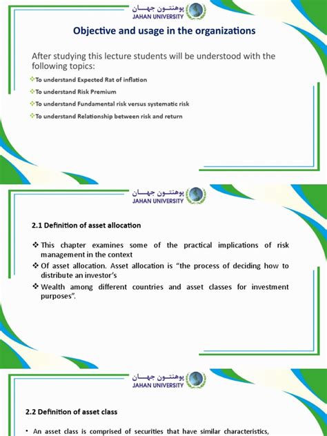 ipa lecture 04 pdf asset allocation investing