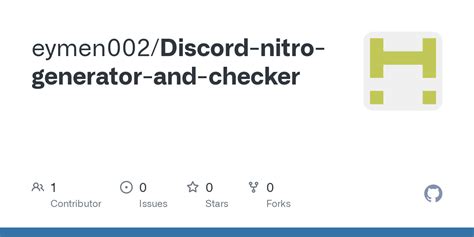 github eymen002 discord nitro generator and checker