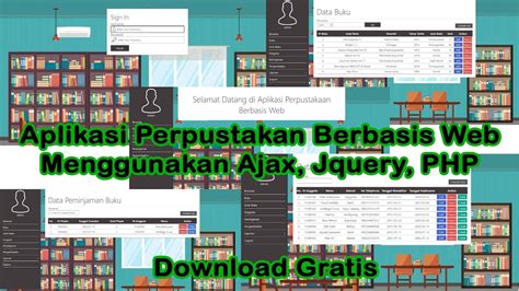 Aplikasi Perpustakaan Berbasis Web Menggunakan Ajax Jquery Dan Php
